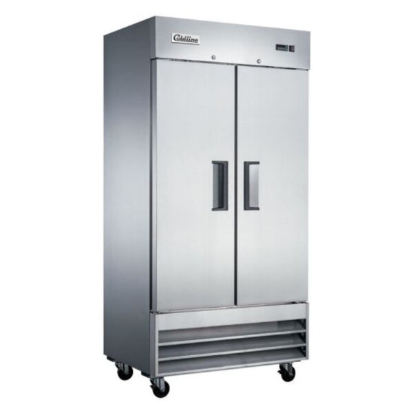 Coldline C35F 40" Solid Double Door Commercial Reach-In Freezer, Stain ...